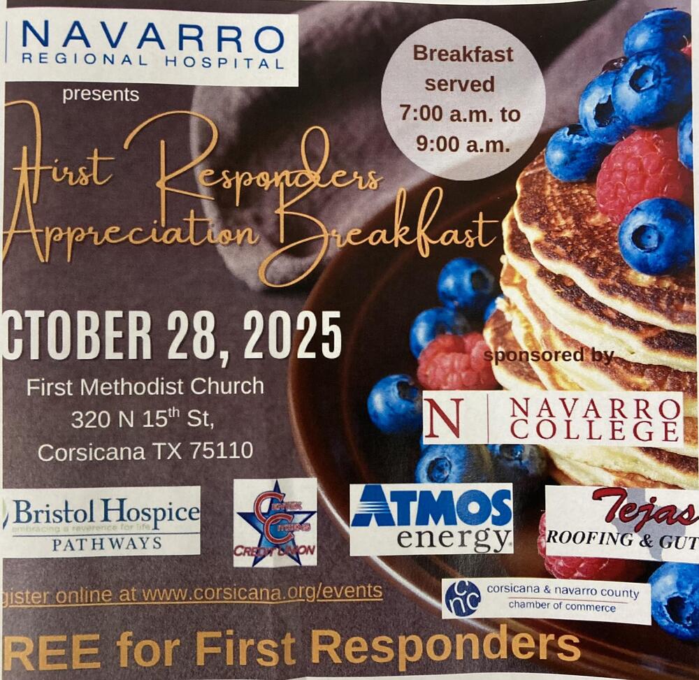 First Responders Breakfast (10/28/2025) - Press Releases - Navarro ...